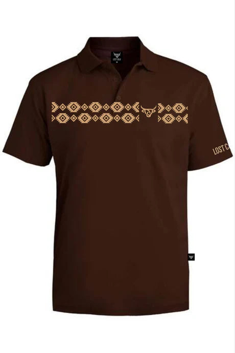 1974 Lost Calf Men's Aztec Print Polo – El Rodeo Western Wear