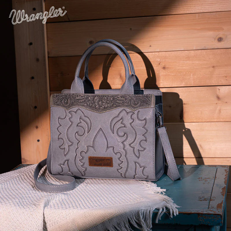WG145G-9250 Wrangler Ladies Embroidered Tote/Crossbody – El Rodeo ...