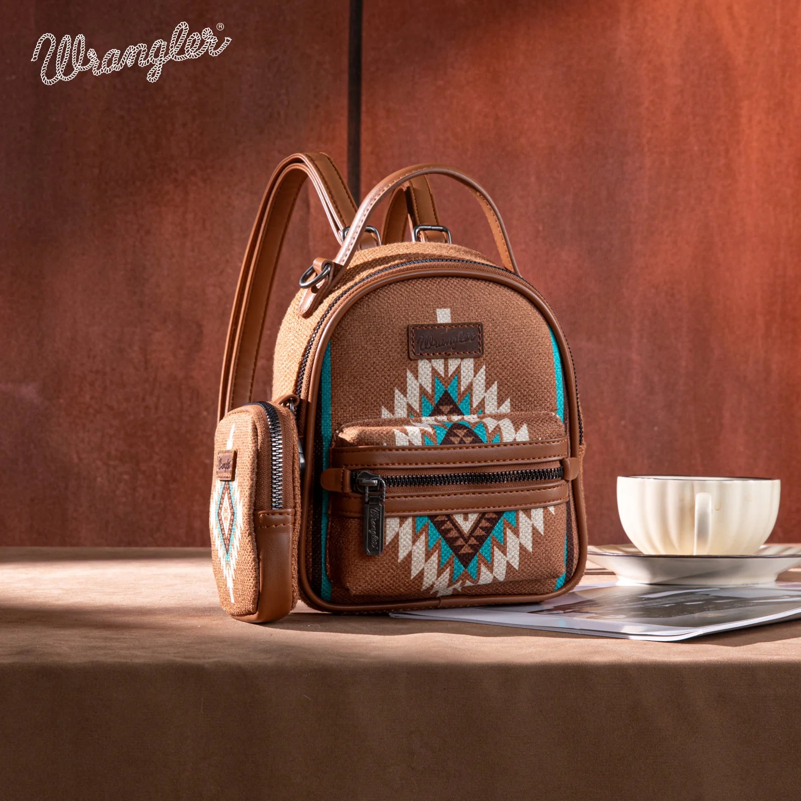 WG174 Wrangler Southwest Knitted Mini Backpack w/ Coin Pouch – El Rodeo ...